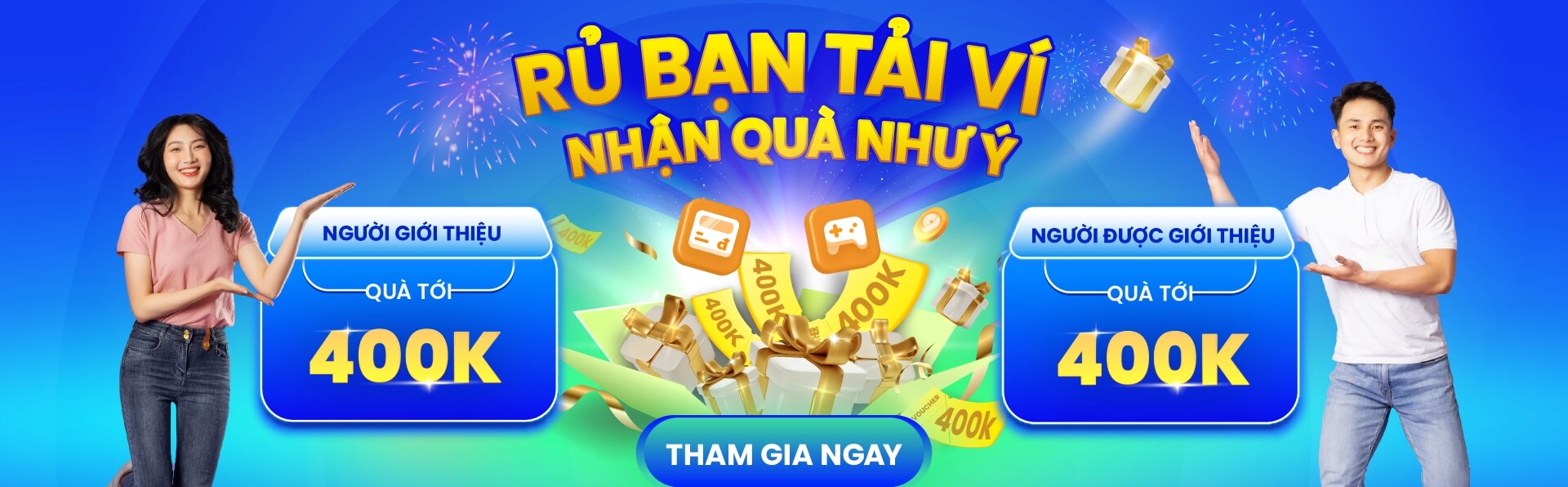 Giới thiệu bạn bè - 9Pay tặng ngay quà 400k